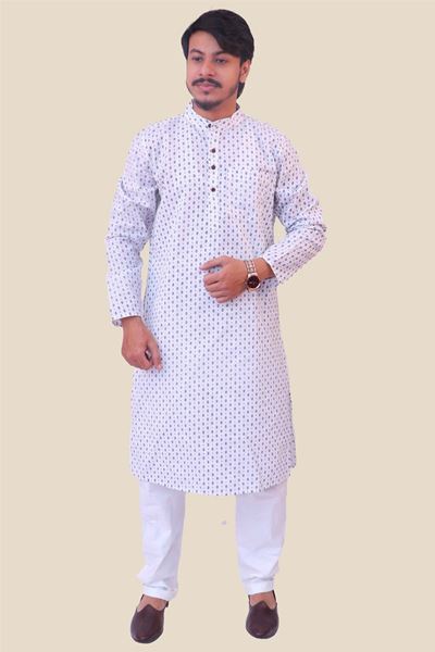 Bihar Khadi. White Khadi Cotton Kurta