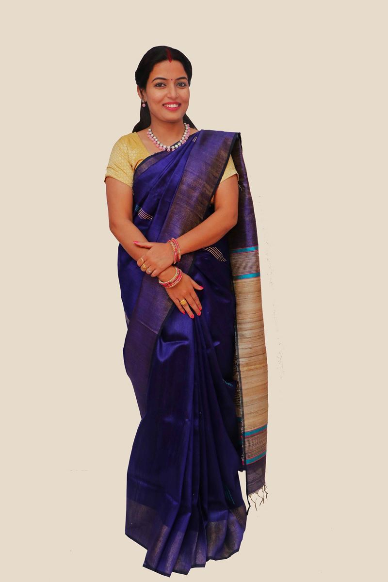 Bihar Khadi. BHAGALPURI HANDWEAVED TUSSAR SILK