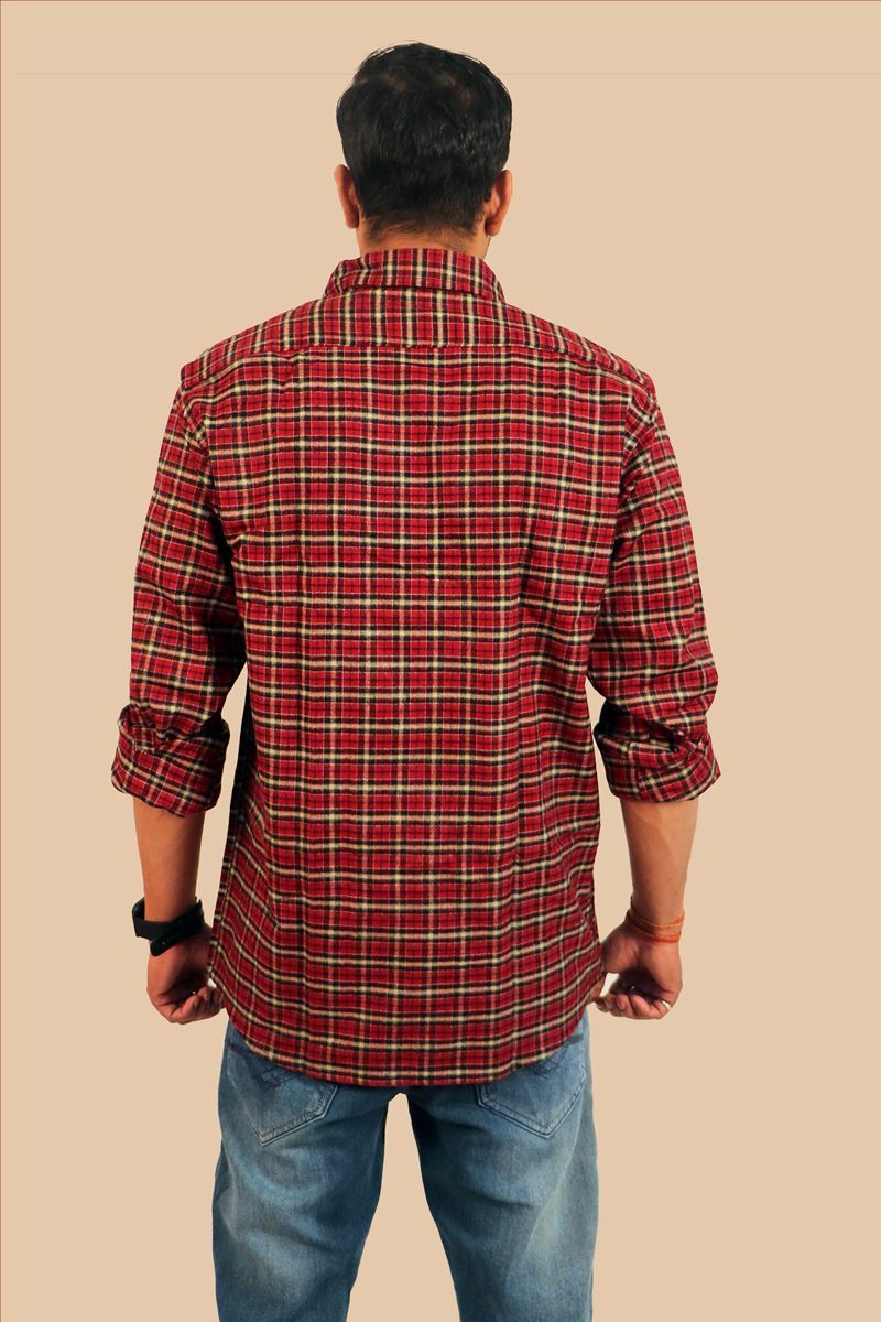 Bihar Khadi. Bihar Khadi Men's Winter Wear Cottswool Full Sleeves Shirt ...