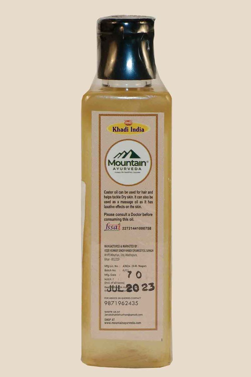 Bihar Khadi. Bihar Khadi Organic Castor Seed Oil 100ml